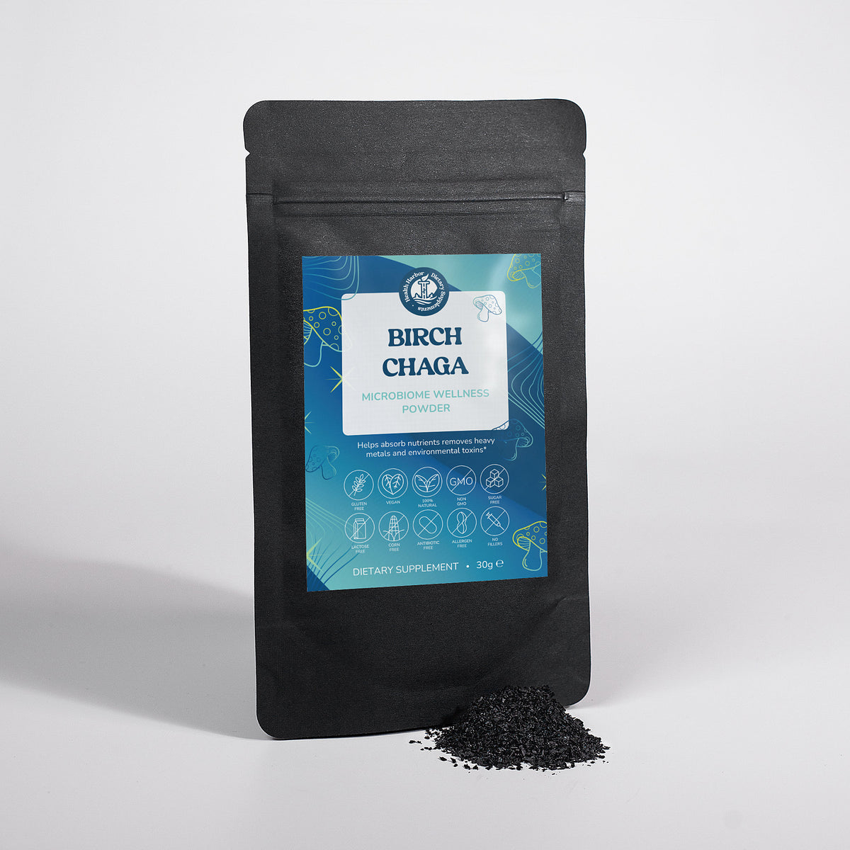 Birch Chaga Microbiome Wellness Powder– Health Harbor